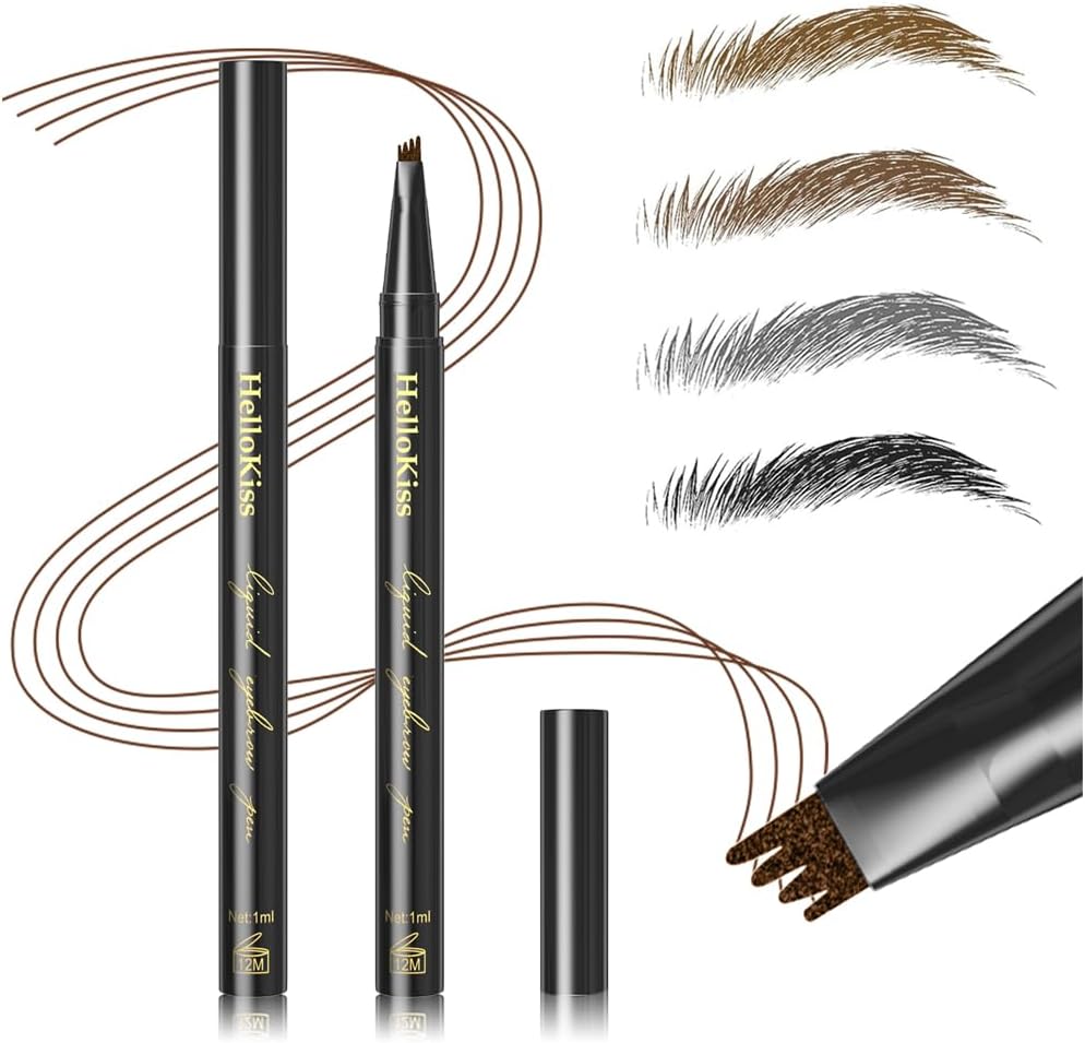 Amazon.com : Waterproof Eyebrow Pen Microblading Eyebrow Pen Makeup ...