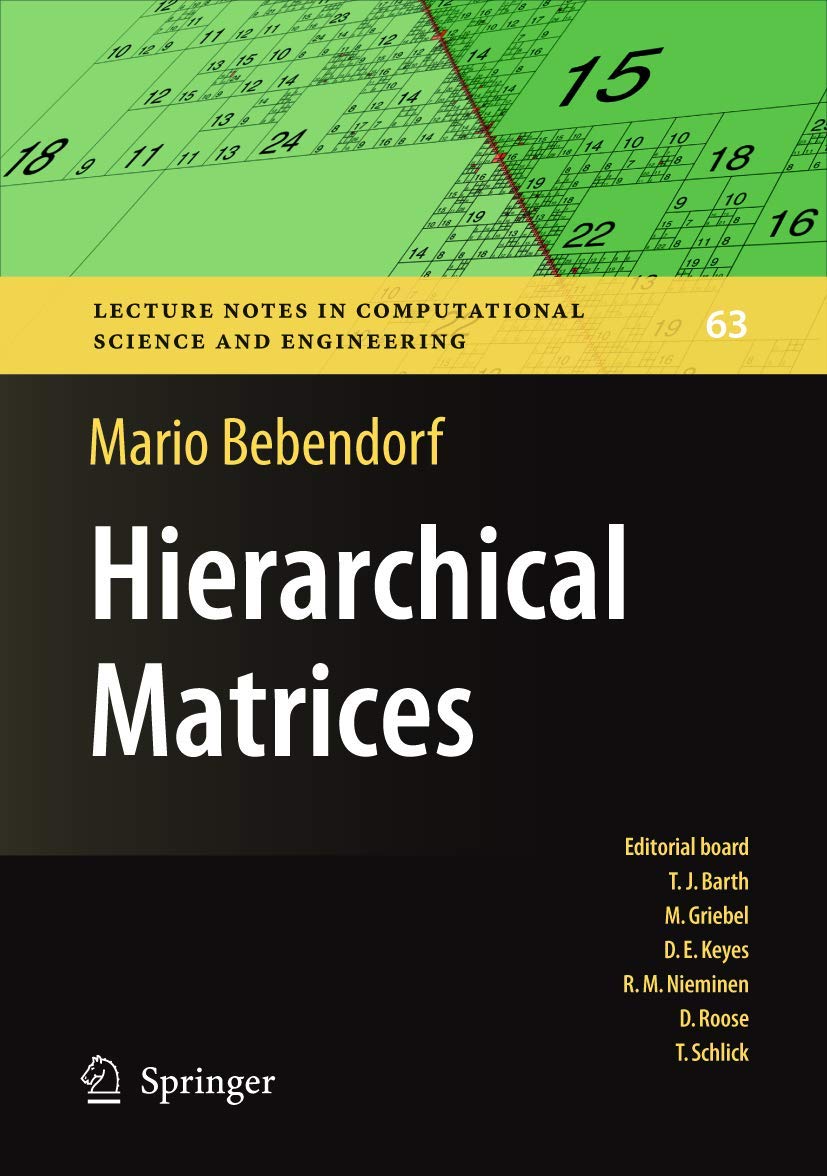 Hierarchical Matrices A Means To Efficiently Solve Elliptic Boundary Value Problems Lecture