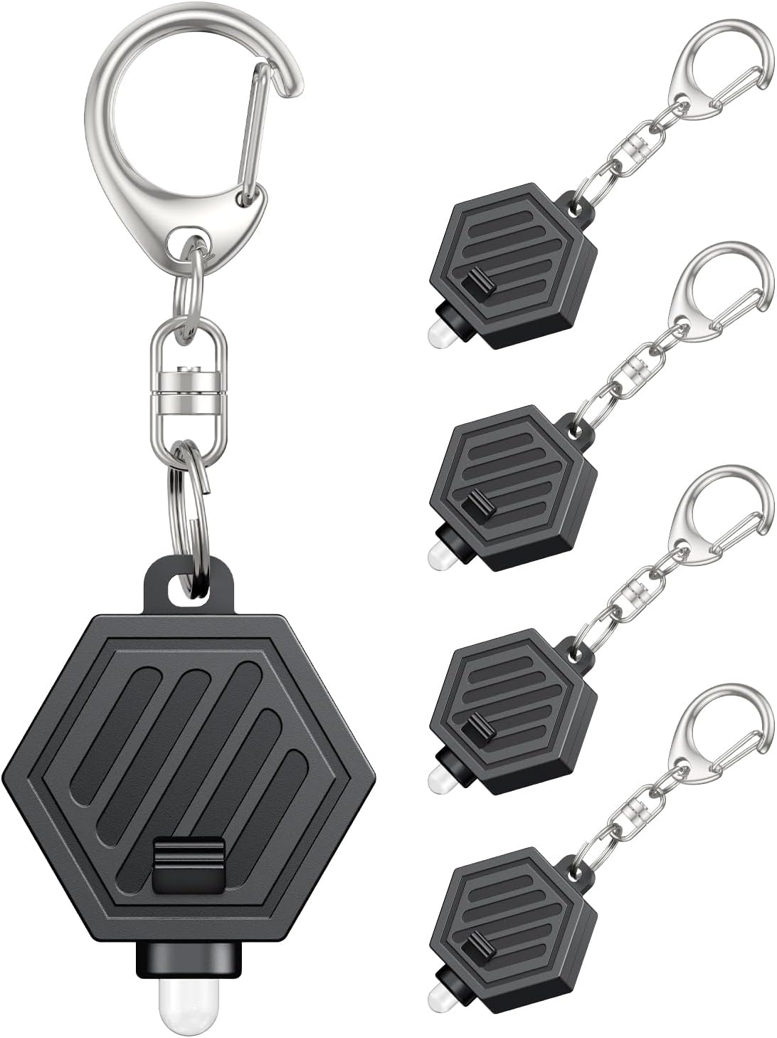 Uniclife 5 Pack LED Keychain Flashlight Mini LED Keychain Light 12 ...
