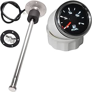 KONGMM Water Level Gauge, 0-190ohm Fuel Tank Level Indicator 100-600mm ...