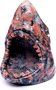Amazon.com: Anseqinzh Crystal Decor Shark Head Sculpture, 2.3Inches ...