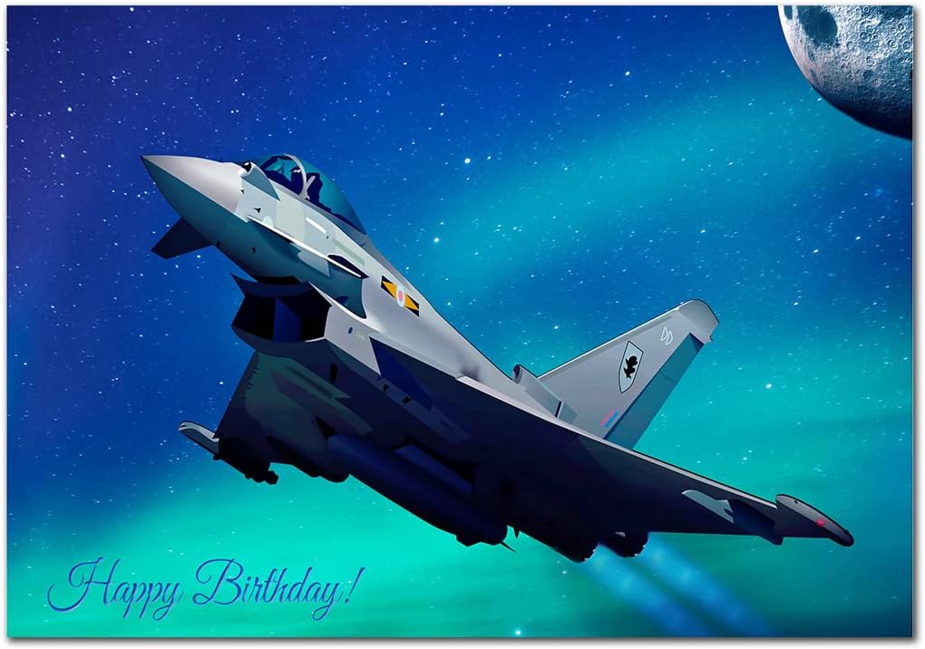 Stunning Birthday Cards Men - Unusual Unique Airplane Sunset Dad Son ...