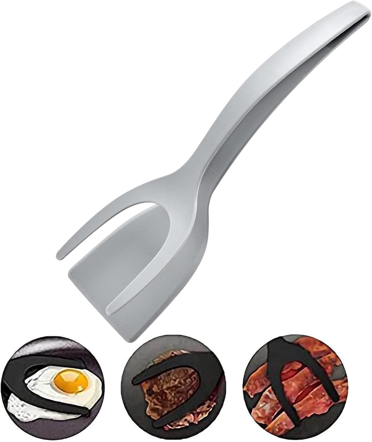 Amazon.com: BULINGNA 2 in 1 Fried Egg Spatula, Silicone Non-Stick Food ...