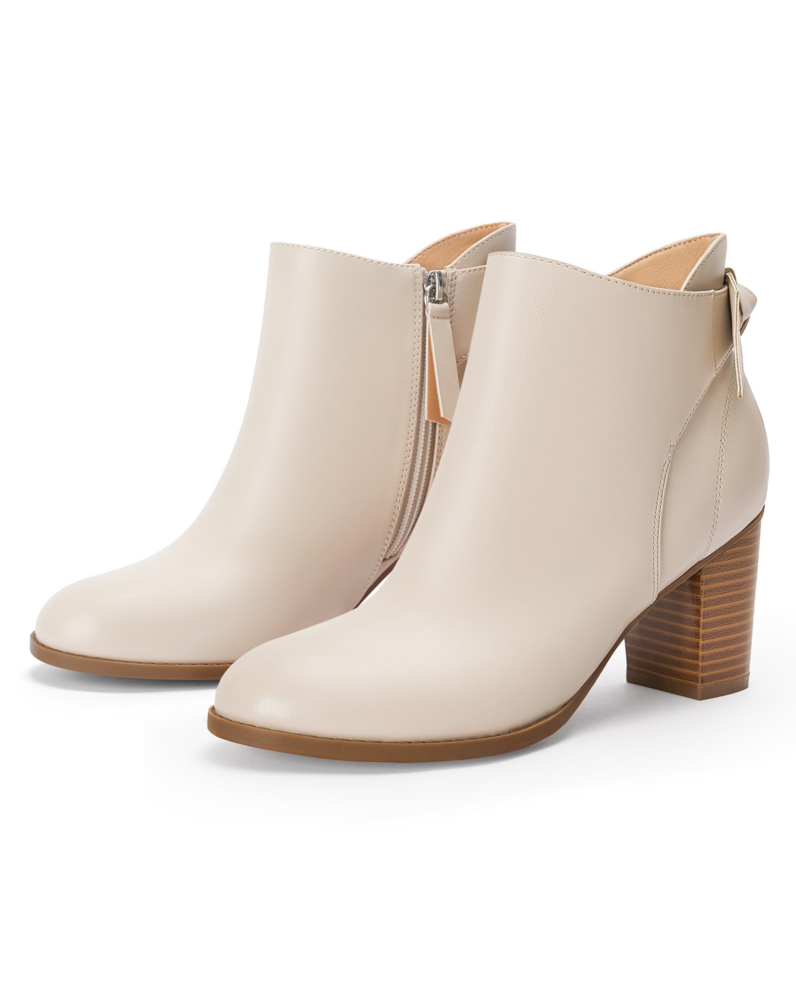 Amazon.com | Coutgo Women's Fall Ankle Boots Shoes Chunky Block Stacked ...