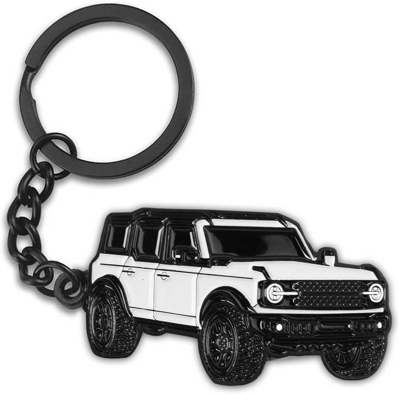 Amazon.com: SINLAKUA Bronco Keychain 4 door key chain Fob Cover Cool ...