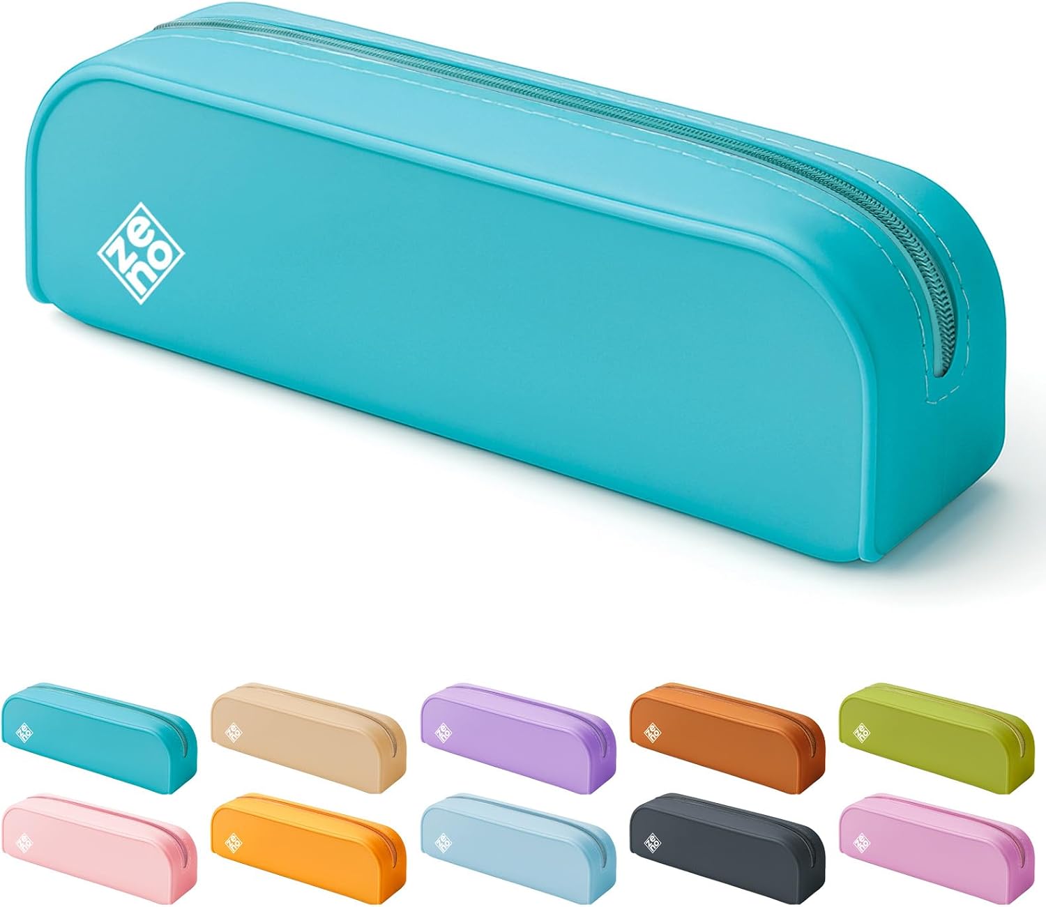 Amazon.com: ZENO Silicone Pencil Case – Aesthetic Pencil Pouch for ...