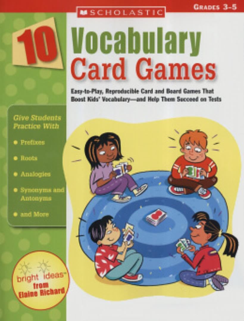 Amazon.com: 10 Vocabulary Card Games: Easy-to-Play, Reproducible Card ...