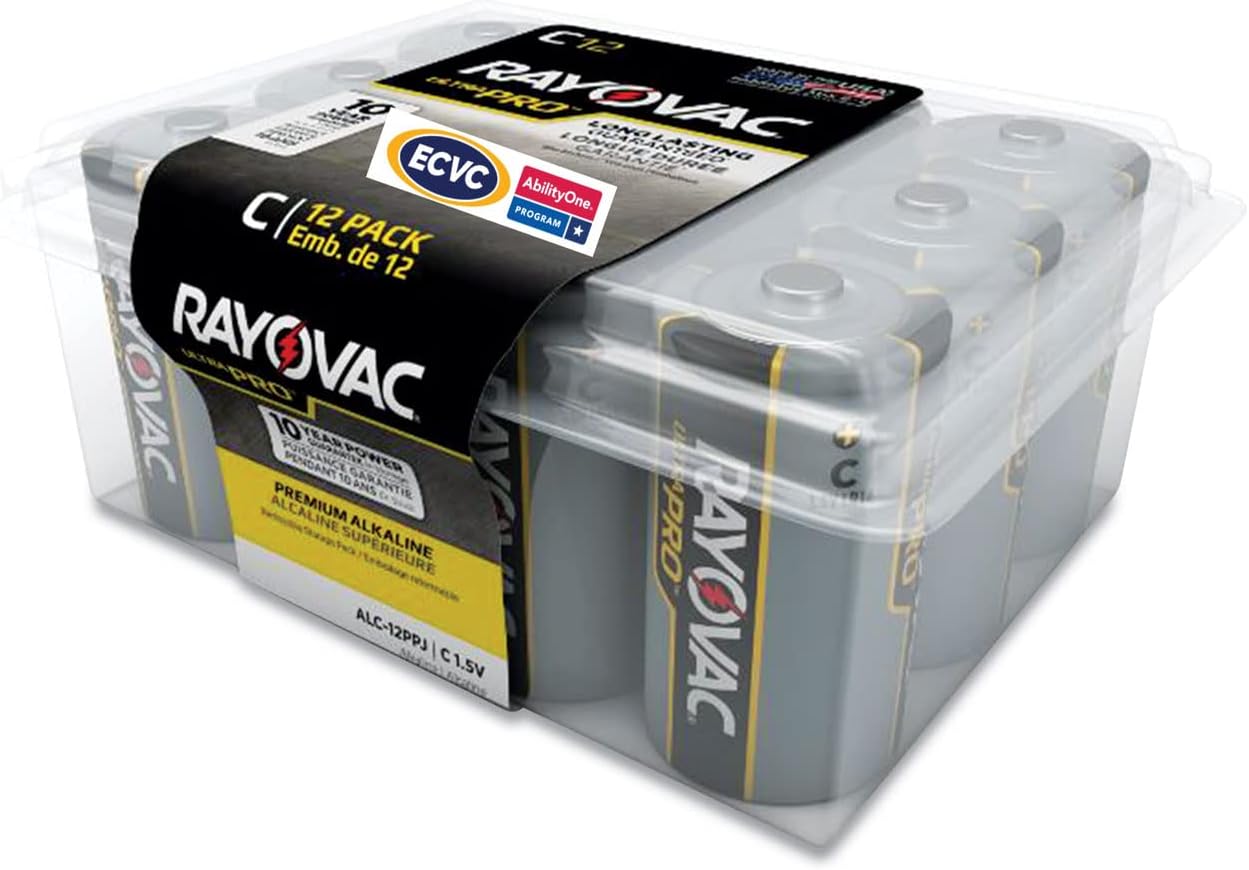 Amazon.com: AbilityOne® - NSN9857846 - Alkaline Battery - C - 1.5V - 12 ...