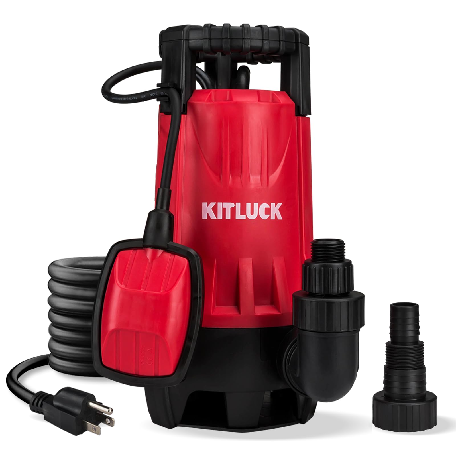 Sump Pump, 1HP 3500GPH Submersible Water Pump with Float Switch, 20ft ...