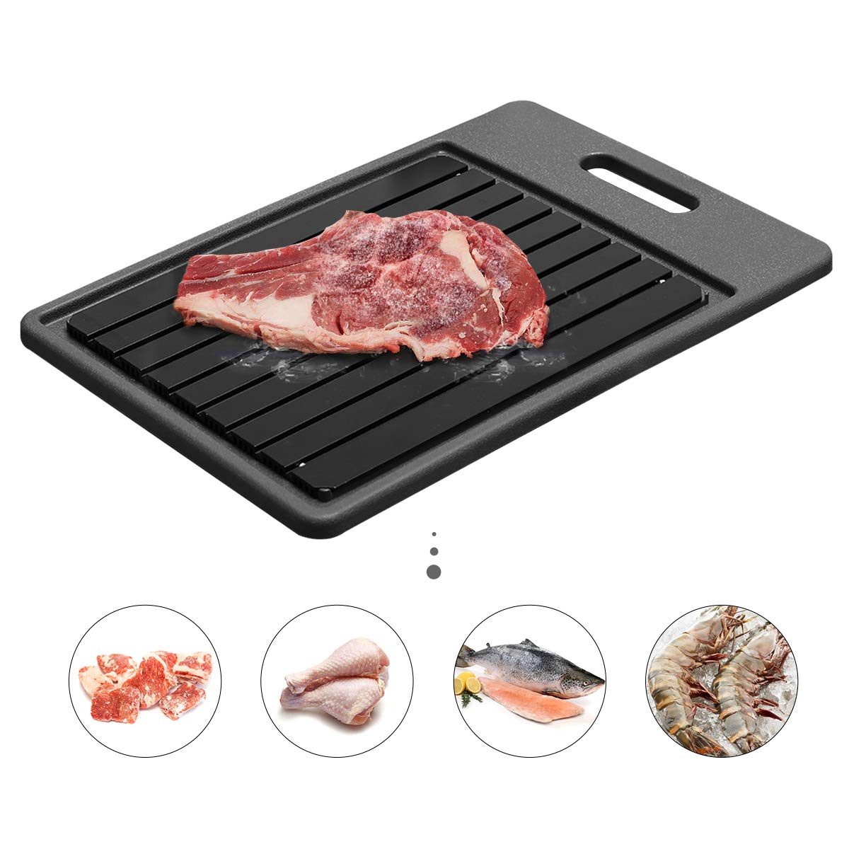 Buy GEMITTO Rapid Defrosting Tray, Thawing Plate for Faster Defrosting ...