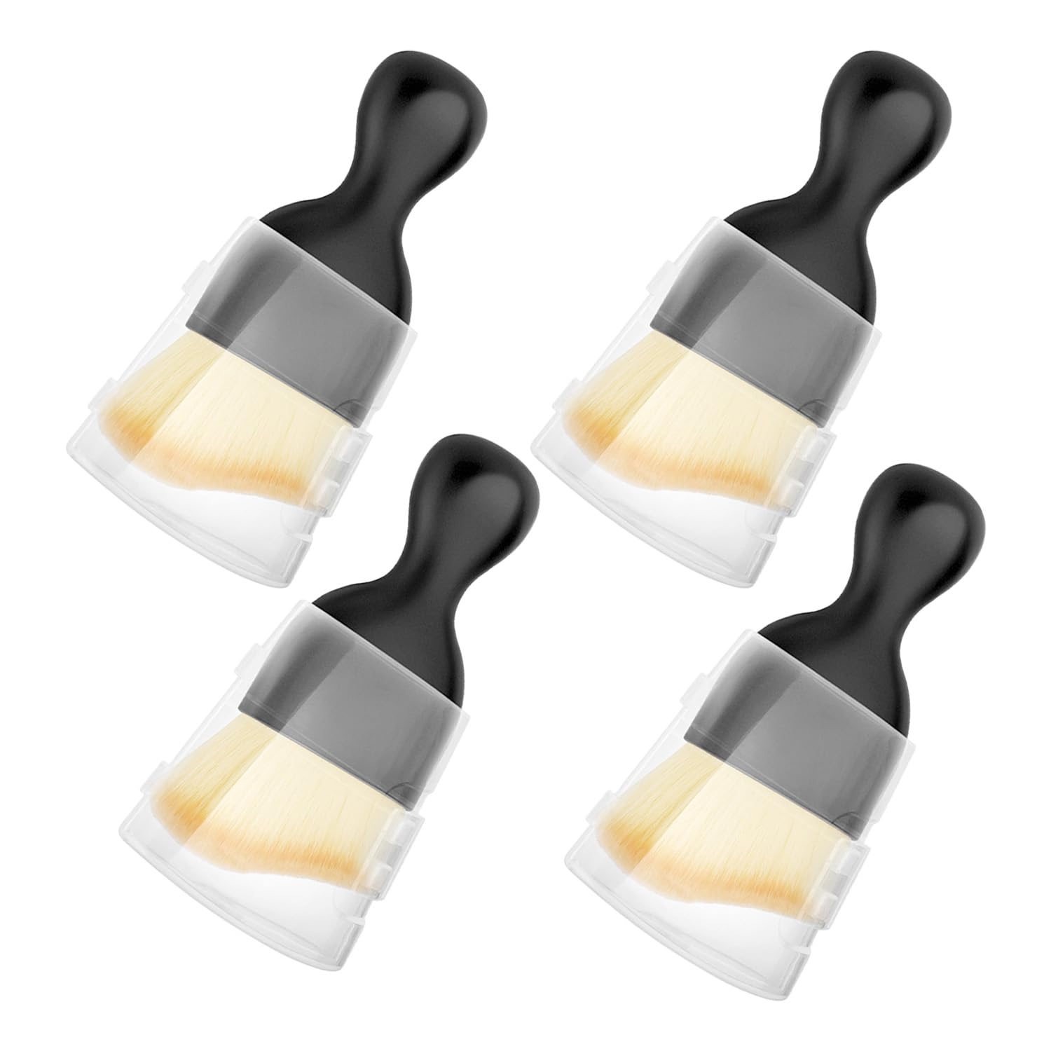 MEMOFYND 4 Dust Brushes with Cover, Soft Bristle Brush, Car Interior ...