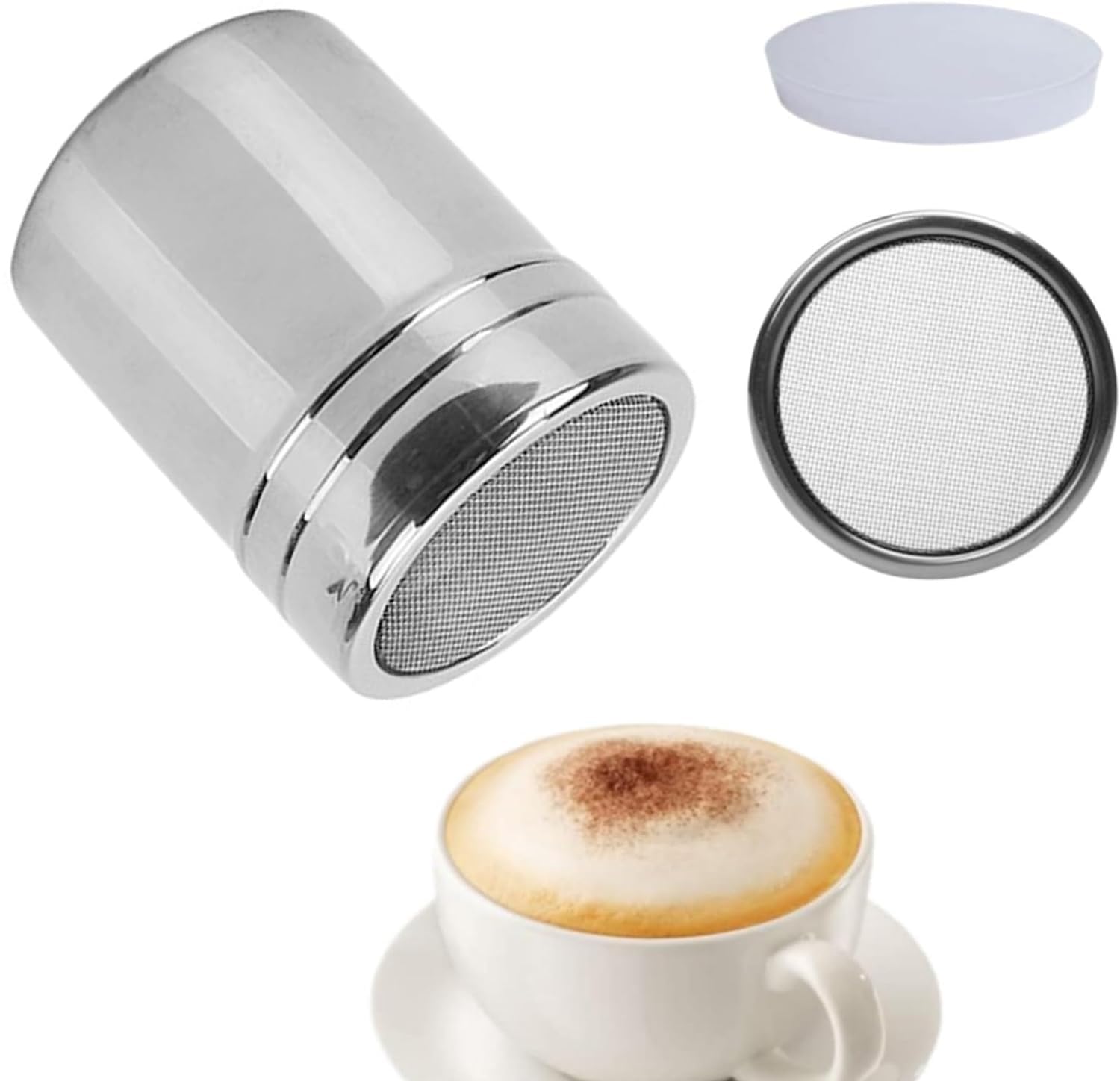 Flour Shaker, Chocolate Shaker Dispenser, Stainless Steel Sprinkles ...