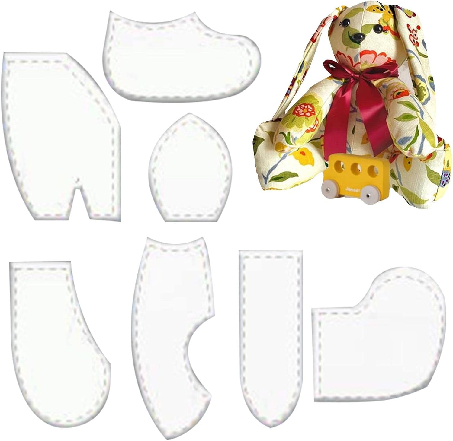 linlinfa Easter Bunny Sewing Patterns, Memory Bear Sewing Patterns Uk ...