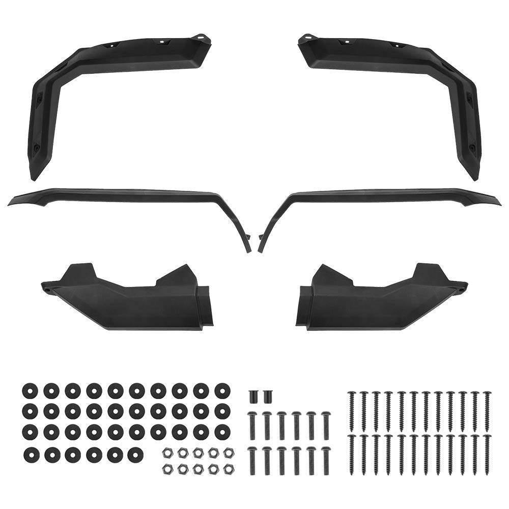 Kemimoto UTV Defender Fender Flare, Front and Rear Extended Mud Guards ...