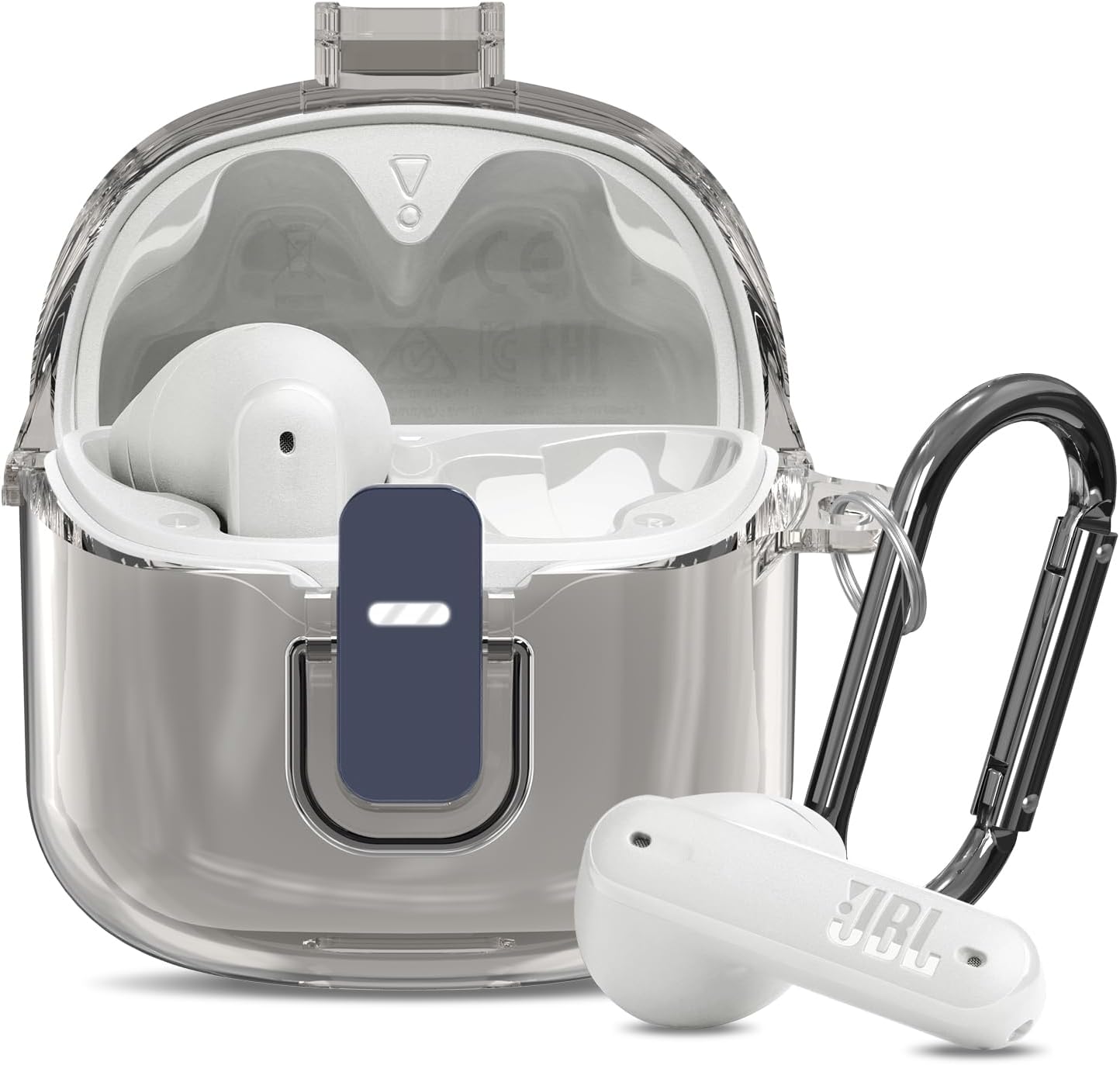 Amazon.com: [Secure Lock] Clear Case for JBL Tune Flex Case Cover ...