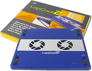 Vantec LapCool 2 Notebook Cooler with Dual Adjustable Speed Fans Model ...