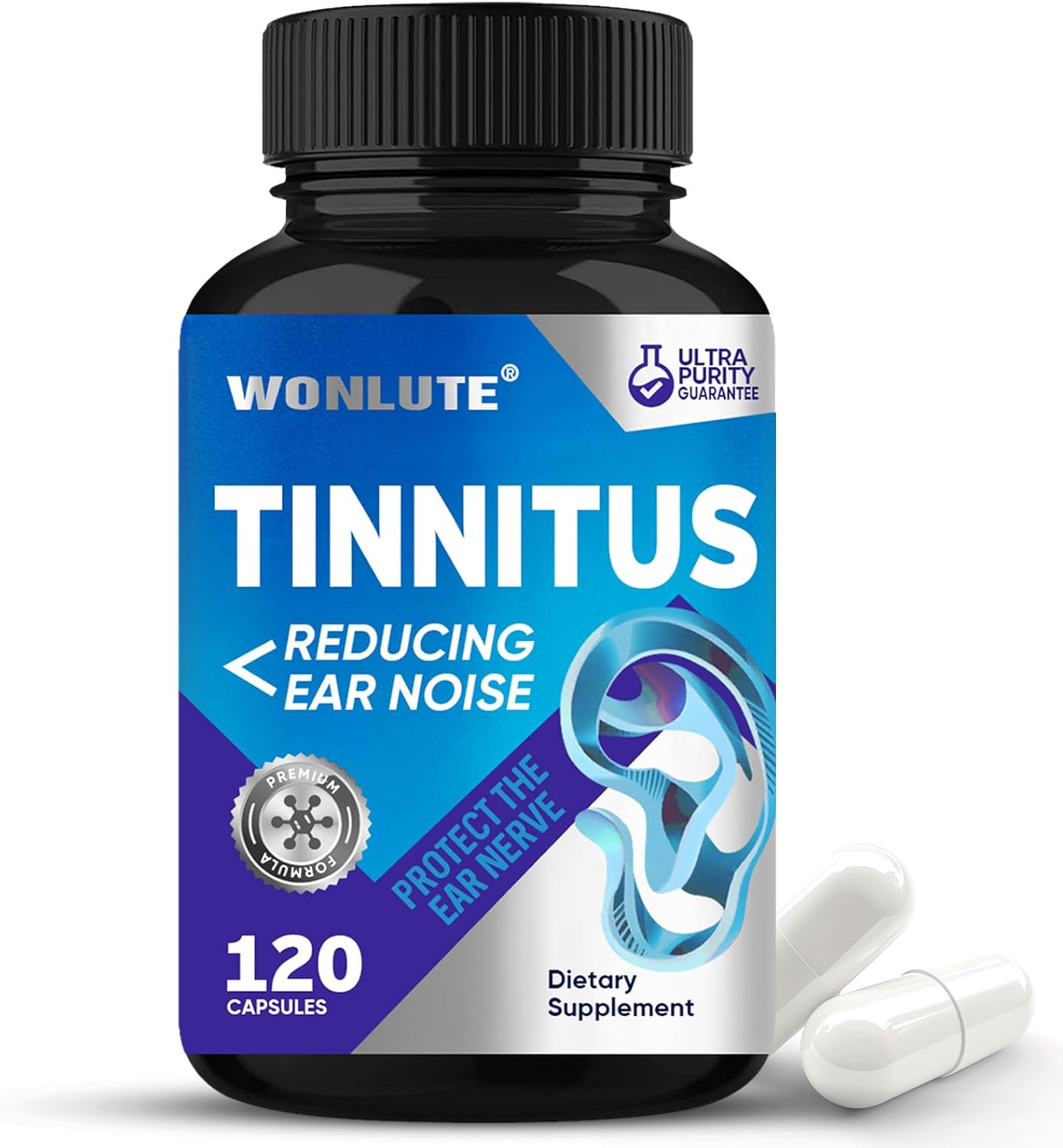 Amazon.com: Tinnitus Relief for Ringing Ears, 1200MG Tinnitus ...