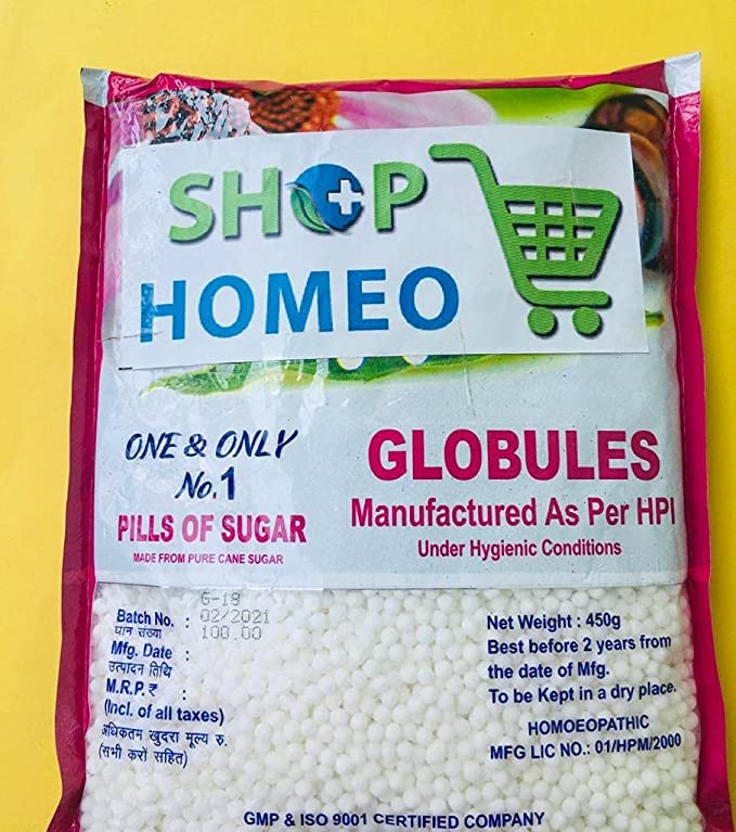 Buy Globules Blank Pellets Plain Pills - Size 40, 450 g | GMP Certified ...