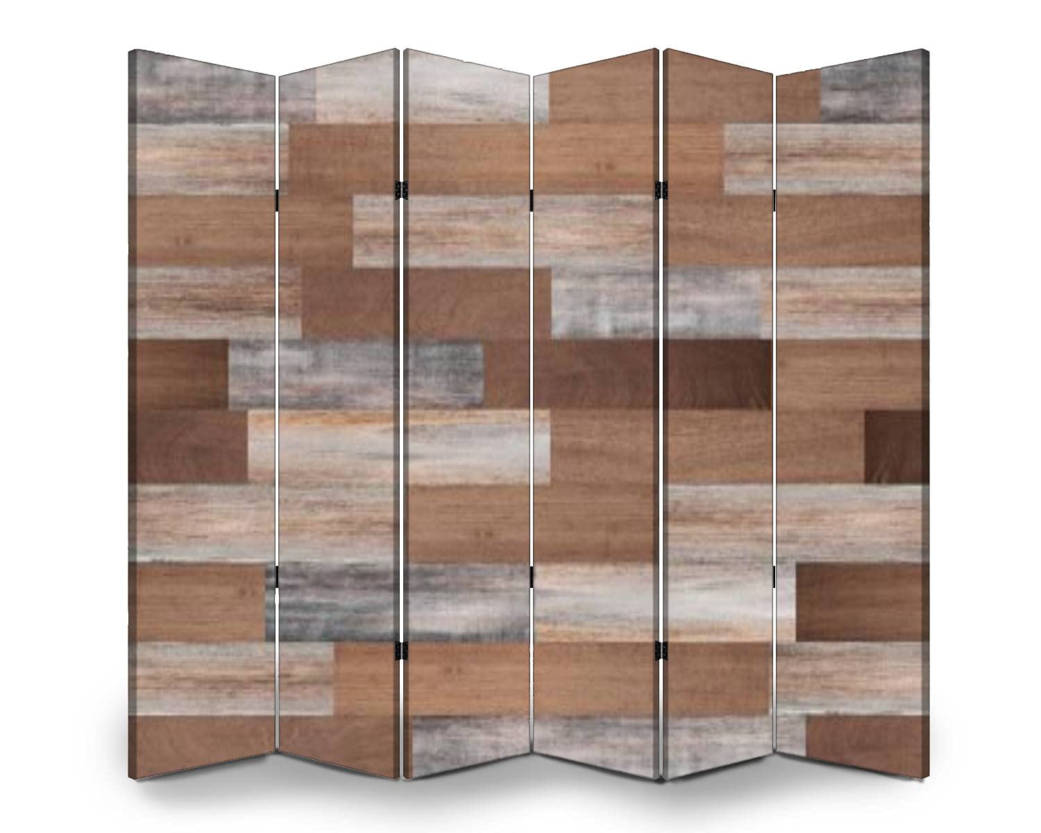 Buy 6 Panel Wall Divider Wood Texture Background Seamless Wood Floor ...