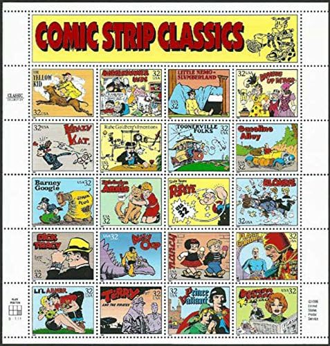 Amazon.com: US Stamp - 1995 Comic Strip Classics - 20 Stamp Sheet #3000 ...