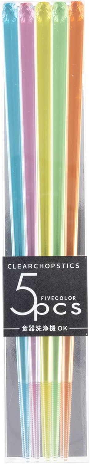 Amazon.com: Aoba Clear Chopsticks 5P Light, 9.1 Inch, Methacrylic Resin ...