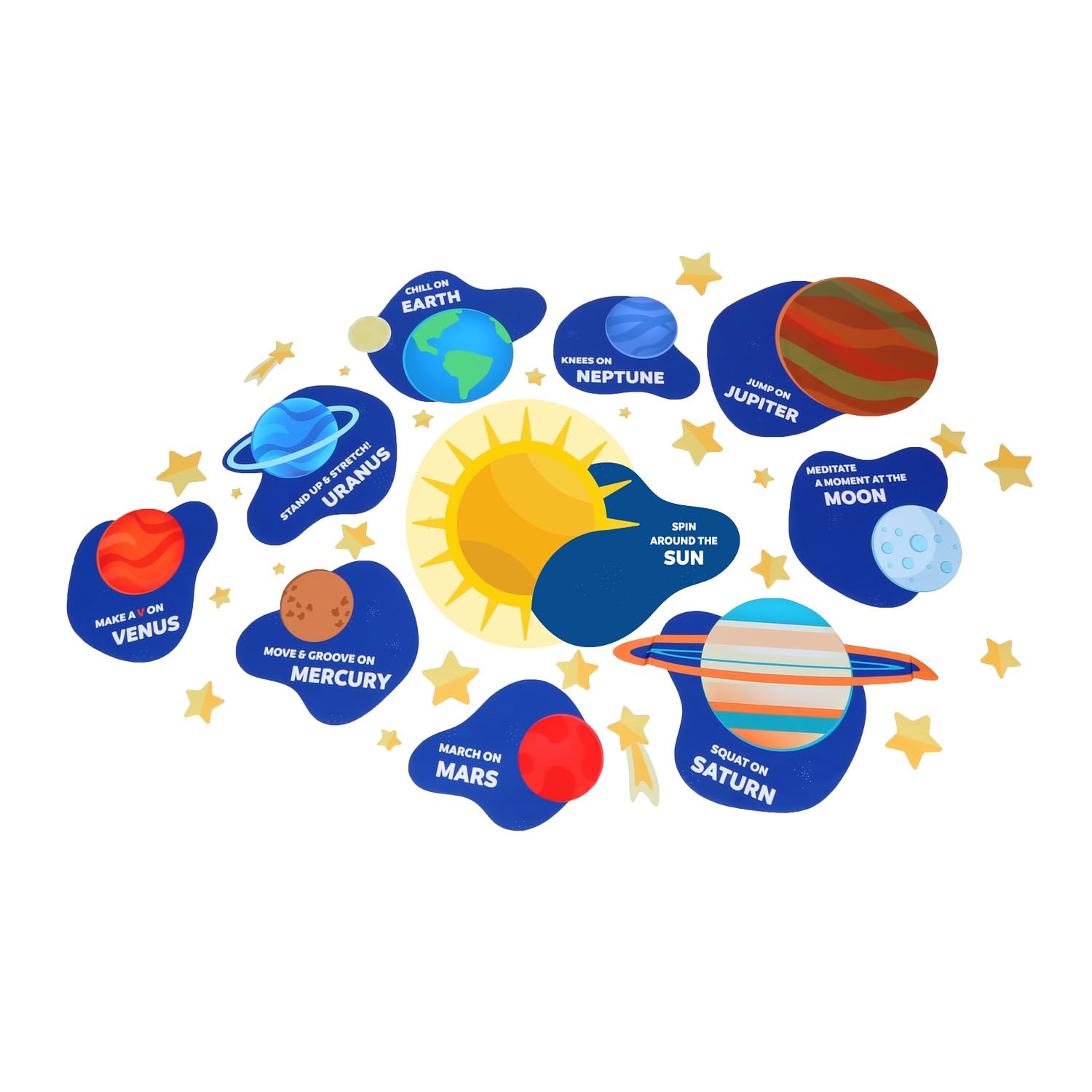 Amazon.com: Fun and Function Sensory Pathway Decals - Solar System ...