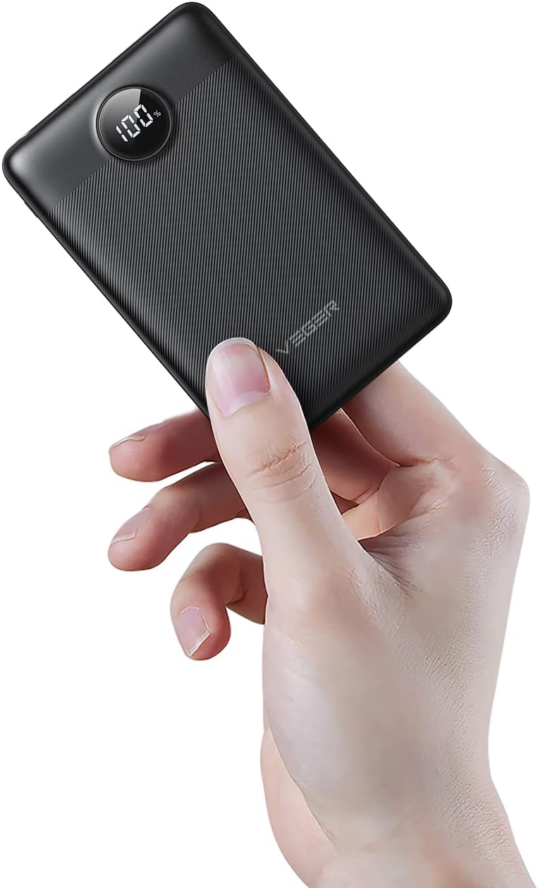 Power Bank 10000 mah,22.5W powerbank klein Aber stark mit led-anzeige ...