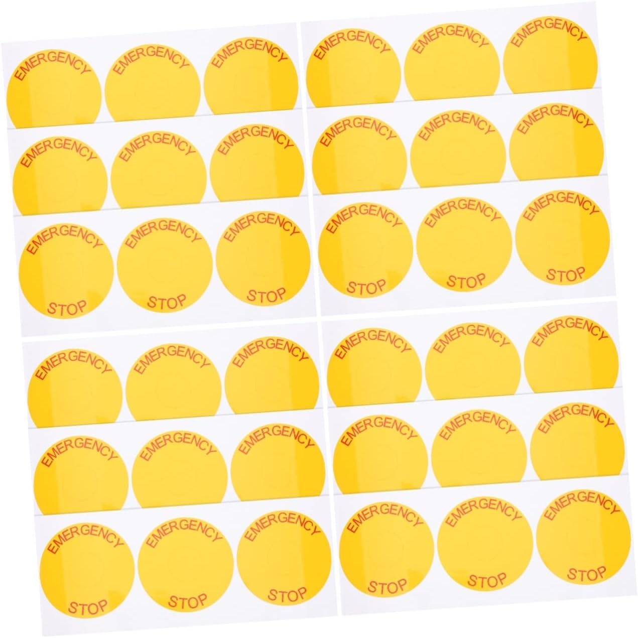 Healeved 40pcs Stop Sign Label Sticker Emergency Evacuation Sign ...