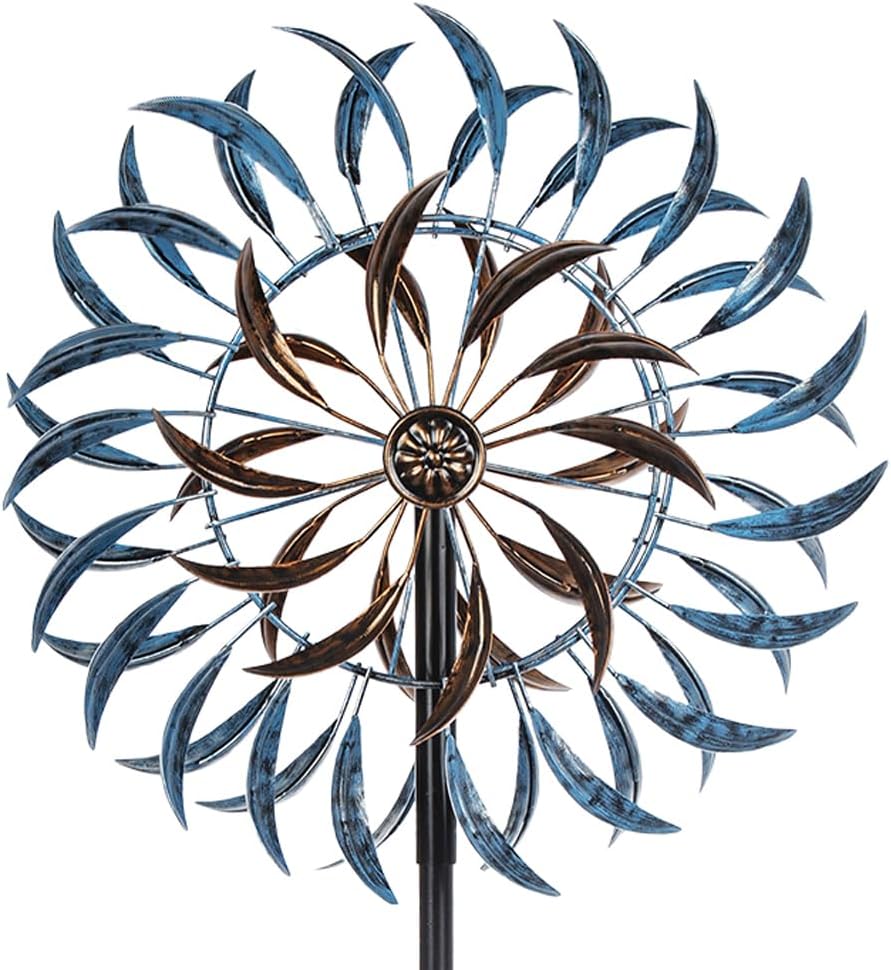 Amazon.com: DREAMYSOUL Outdoor Kinetic Wind Spinner 360 Degree Rotate ...