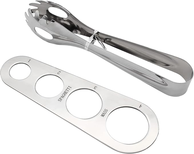 Amazon.com: Coufce Spaghetti Server Set, Stainless Steel Food Tong and ...