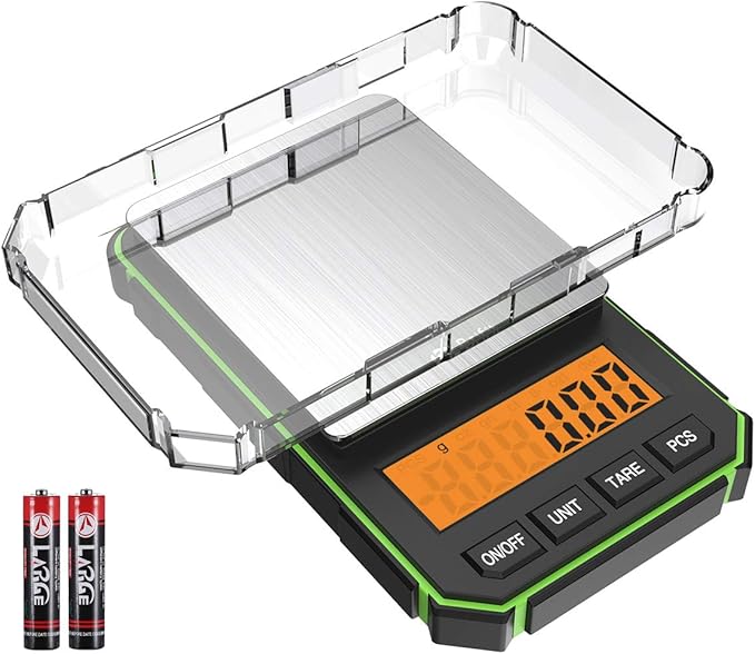 Criacr Digital Pocket Scale, 300g/0.01g High Precision Mini Scale, Electronic Kitchen Weighing ...