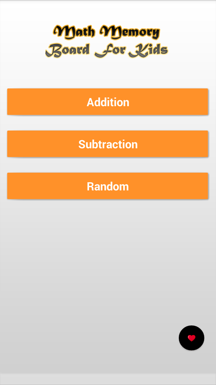 Math Memory Board For Kids - App on Amazon Appstore
