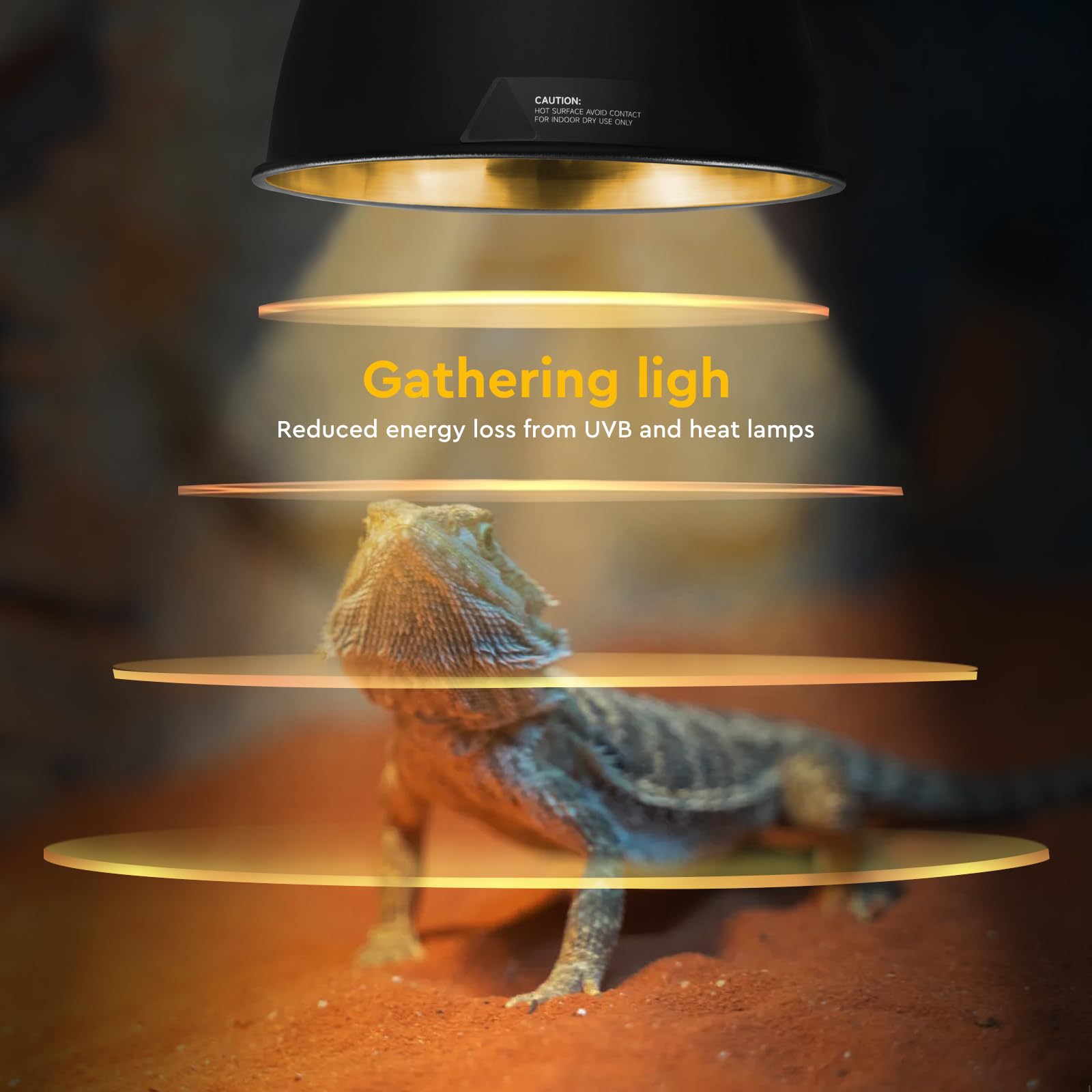 Snapklik.com : Deep Dome Reptile Light Fixture 8.5, Reptile Heat Lamp ...