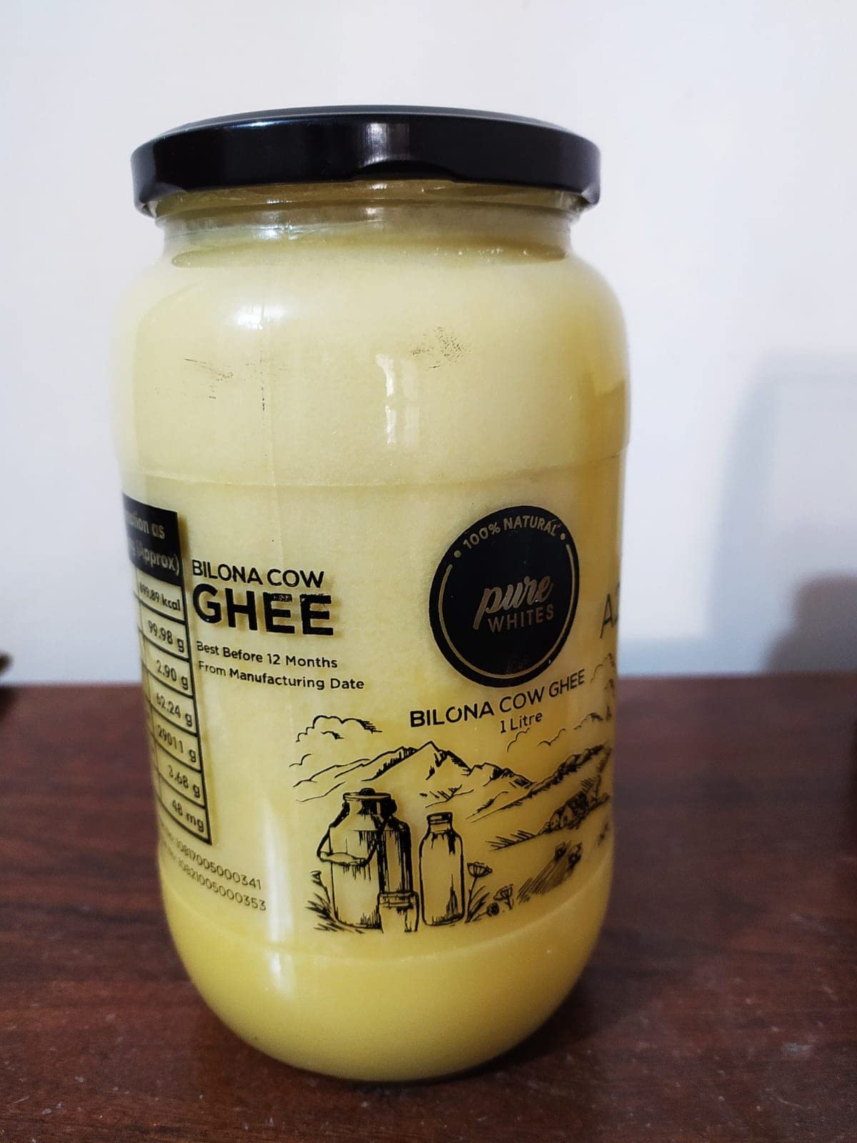 Pure Whites A2 Cow Ghee (Bilona Method) (200 ml) | Better Digestion ...