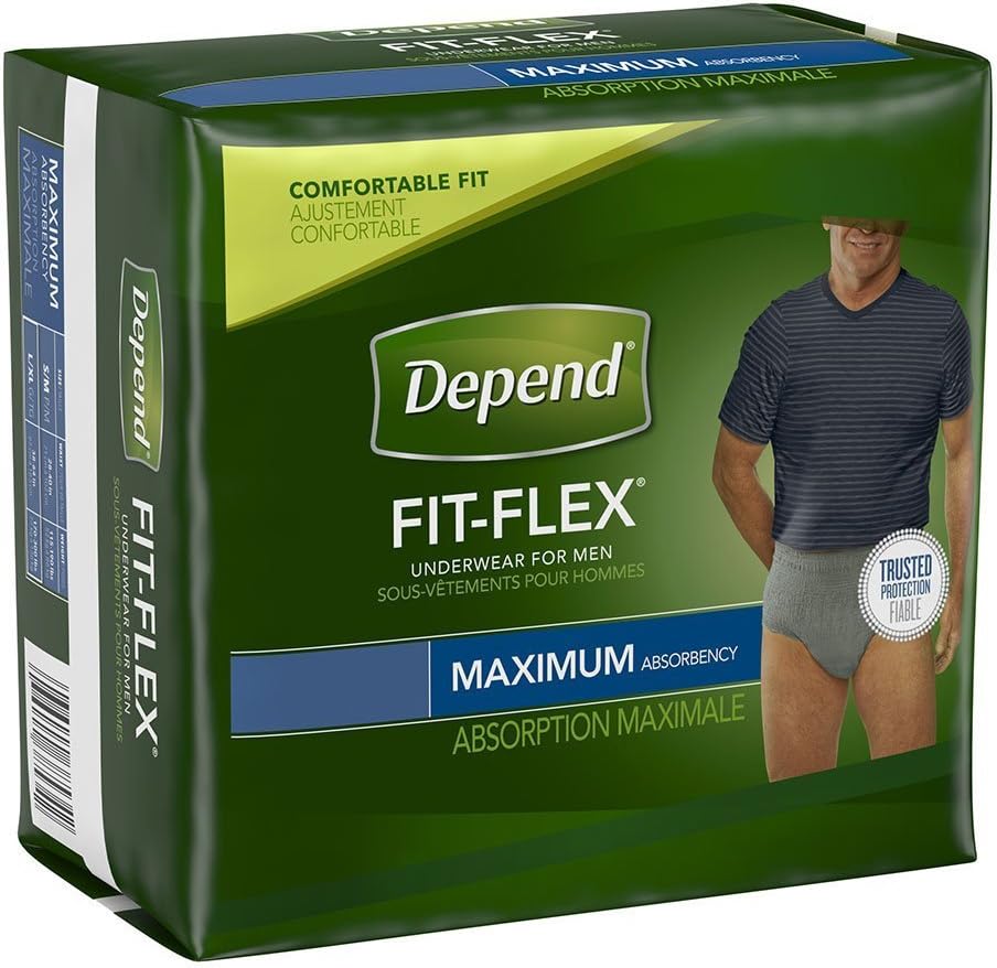 Amazon.com: Depend FIT-FLEX Incontinence Underwear for Men, Maximum ...