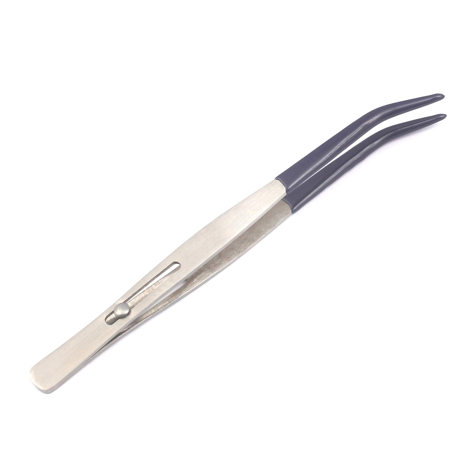 Amazon.com: OdontoMed2011 Rubber Tipped Tweezer Bent Tip Slide Locking ...