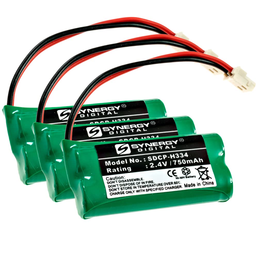 Amazon.com: Synergy Digital Cordless Phone Batteries, Compatible with ...