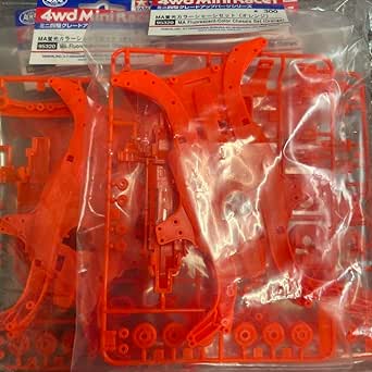 Amazon.co.jp: Tamiya Mini 4WD MA Fluorescent Color Chassis Set, Orange ...