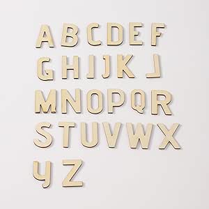 Amazon.com: 248 Pieces Wooden Letters 1.3 Inch Crafts DIY Wooden ...
