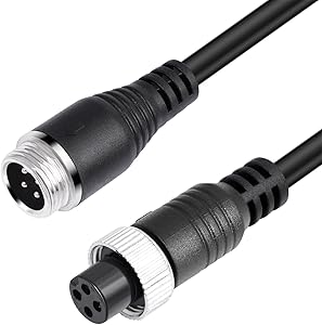 Amazon.com: 4 Pin Backup Camera Extension Cable, Dash Cam Rear View ...