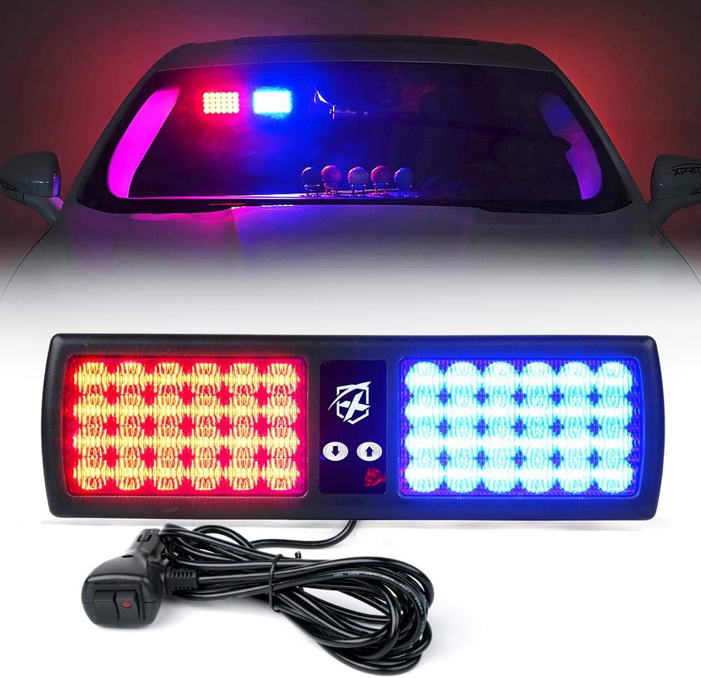 Amazon.com: LE-JX Blue/Red Wireless Traffic Advisor Emergency Lights ...
