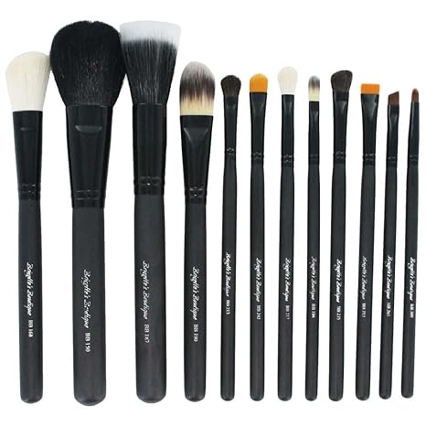 Amazon.com: Brigette's Boutique 12 pc Professional Brush Set : Beauty ...