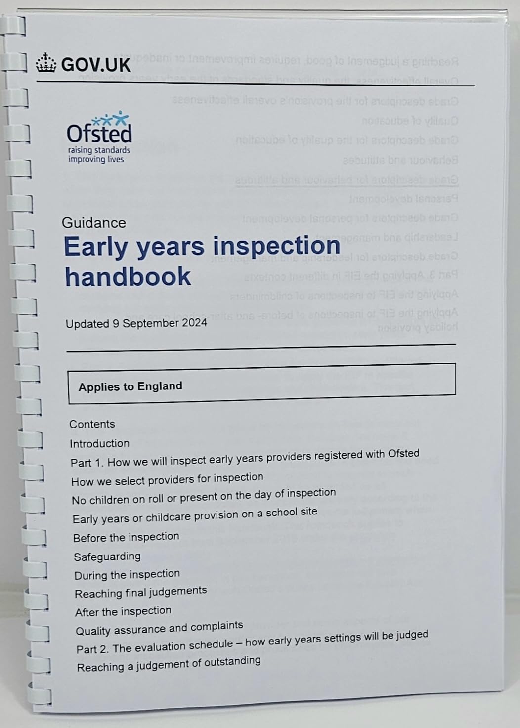 Inspecting Safeguarding In Early Years 2021 Inspection Tools And