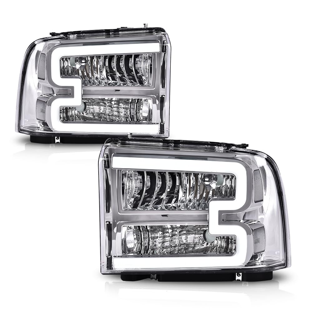Amazon.com: GRAND ORANGE LED DRL BAR Headlights Assembly Compatible ...
