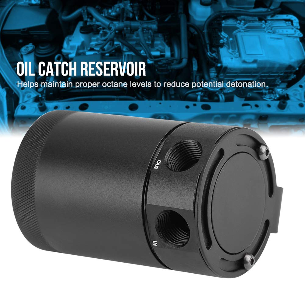 Oil Catch Can, Universal Compact Car Truck Oil Catch Tank Baffled 2 ...