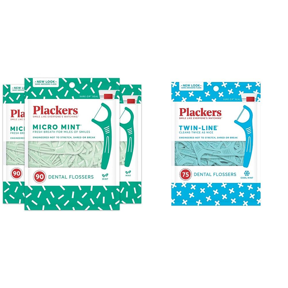 Amazon.com : Plackers Dental Floss Picks and Twin-Line Dental Flossers ...