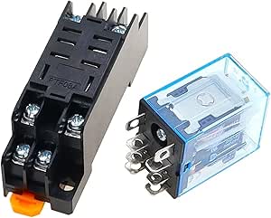 Amazon.com: 1Set 220/240V AC 10A 8PIN Coil Power Relay DPDT LY2NJ HH62P HHC68A-2Z with Socket ...
