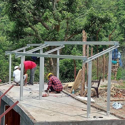 FINE DECOR 550-600 Watt Solar Panel Stand 6-7 Foot High Rise Solar ...