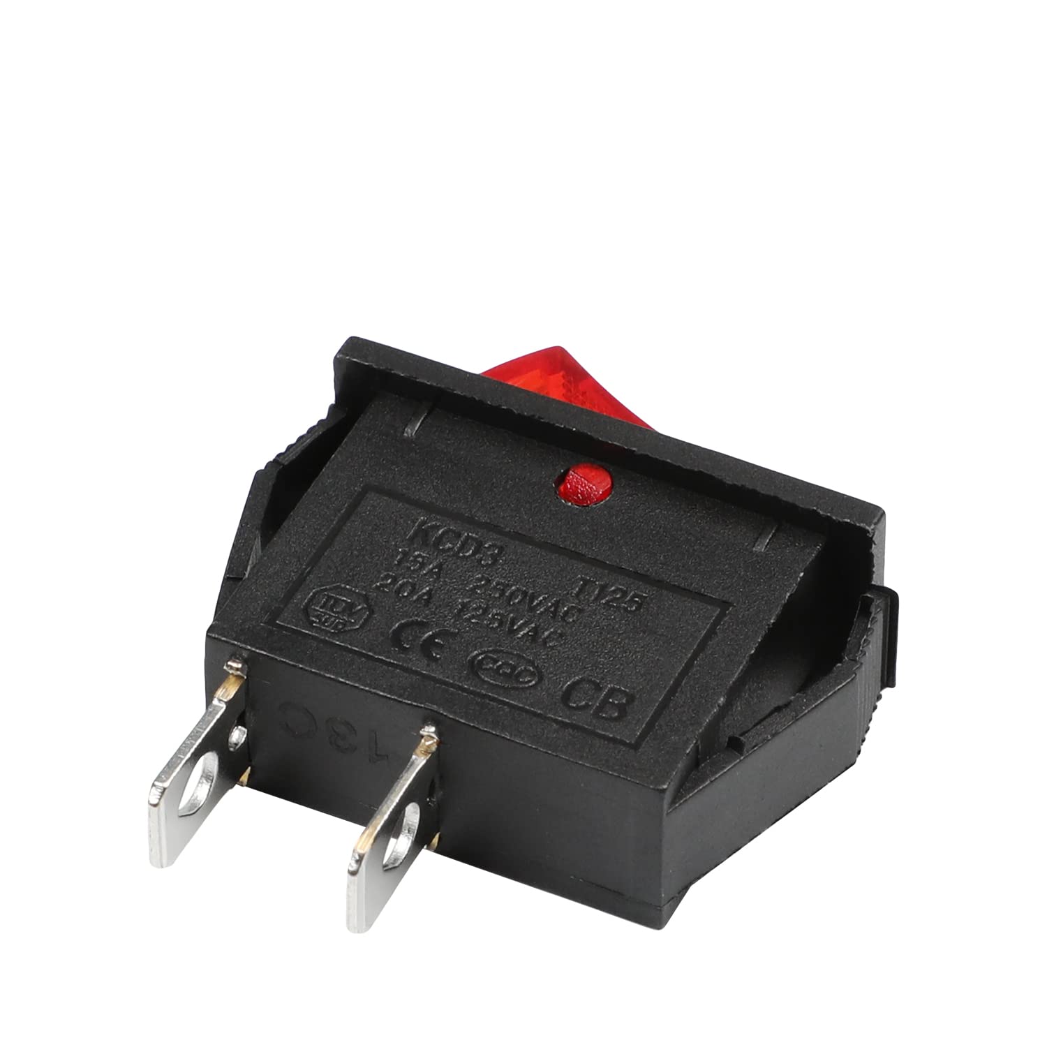 Snapklik.com : 5Pcs ON/Off Boat Rocker Switch 12V 250V/15A 125V/20A 2 ...