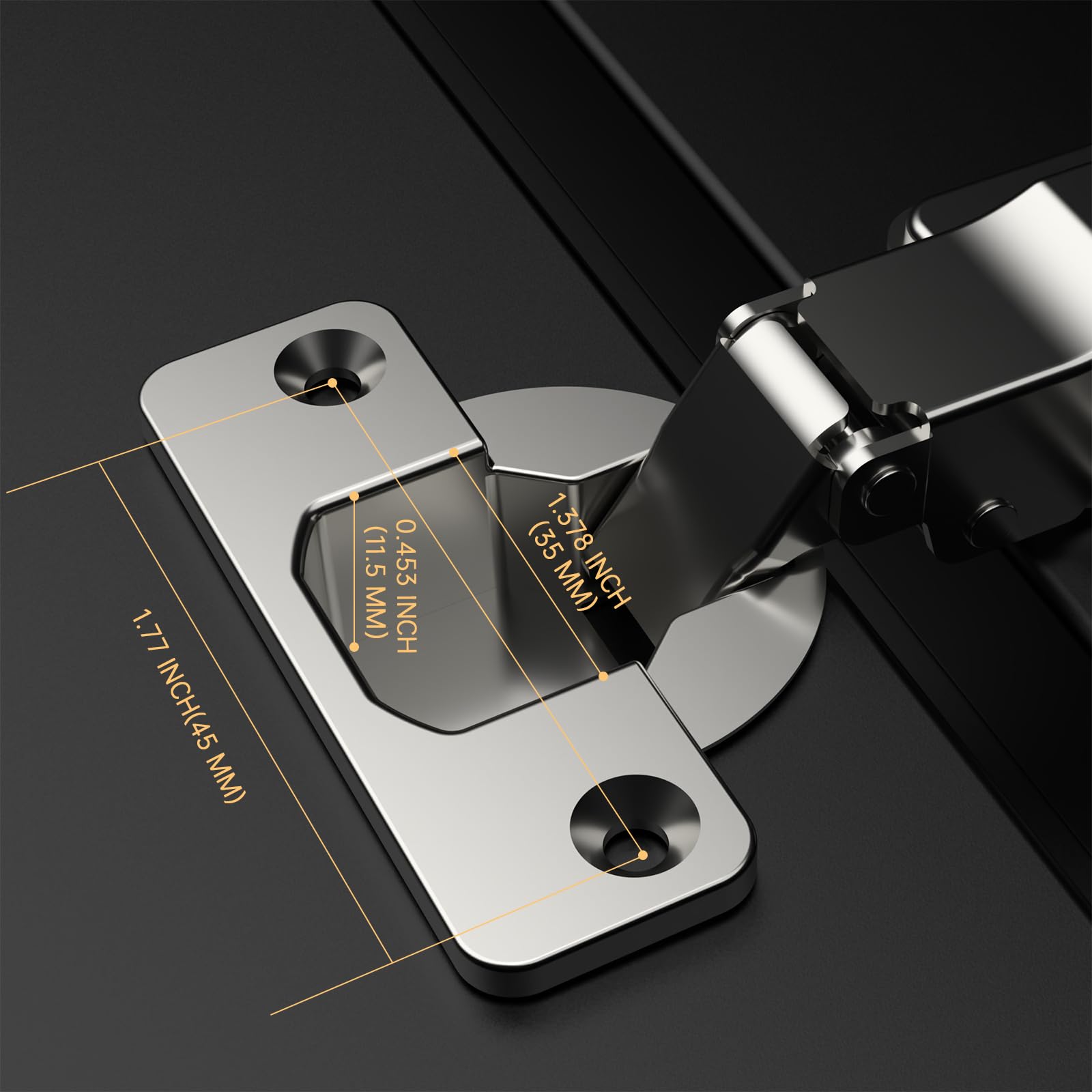 Snapklik.com : 20 Pack 95 Full Overlay Frameless Soft Close Cabinet ...